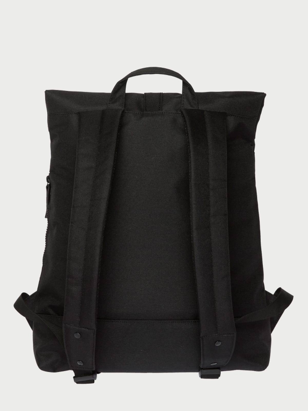 Enter City Fold Top Rucksack schwarz mit Karabinerverschluss ...